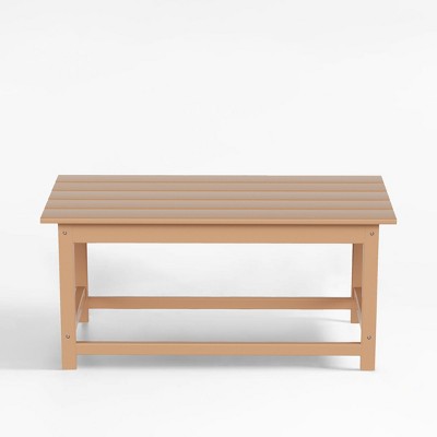 Westintrends Outdoor Hdpe Adirondack Coffee Table, Teak : Target