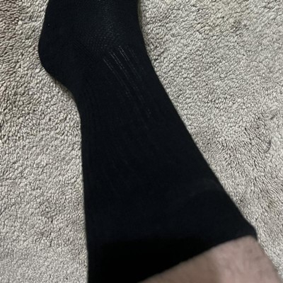 Men's Odor Resistant Crew Socks 6pk - Goodfellow & Co™ White 6-12 : Target