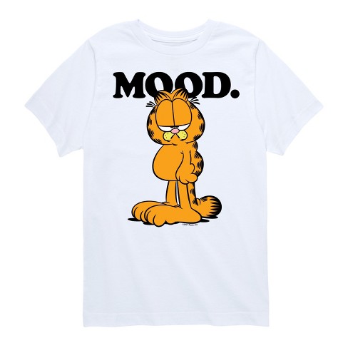 Boys' Garfield Mood Short Sleeve Graphic T-shirt - White - Small : Target