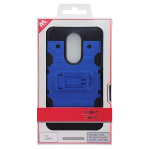 MyBat 3-in-1 Storm Tank Case for LG K40 / Harmony 3 - Blue/Black : Target