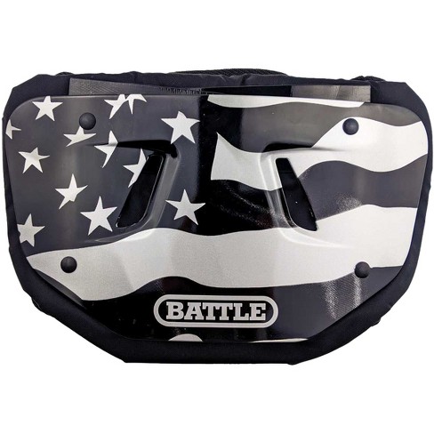 Battle Sports American Flag 2.0 Chrome Football Back Plate - Black ...