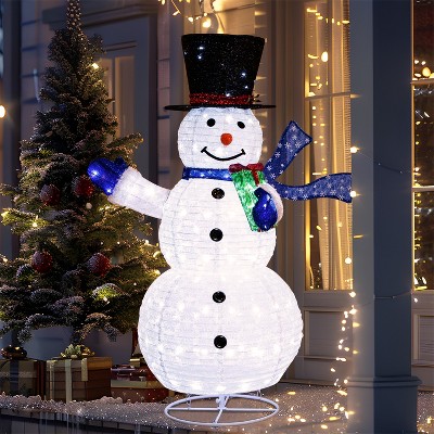 Joyfy 5 Ft Snowman Christmas Outdoor Decorations With 150 Leds ...