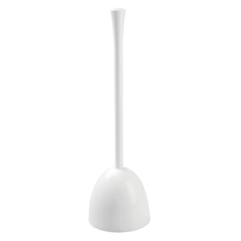 Idesign Una Toilet Plunger With Holder White : Target