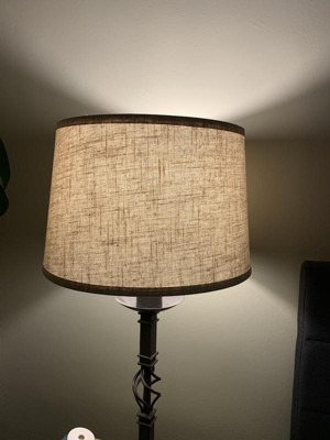 Textured Trim Lamp Shade Cream - Threshold™ : Target