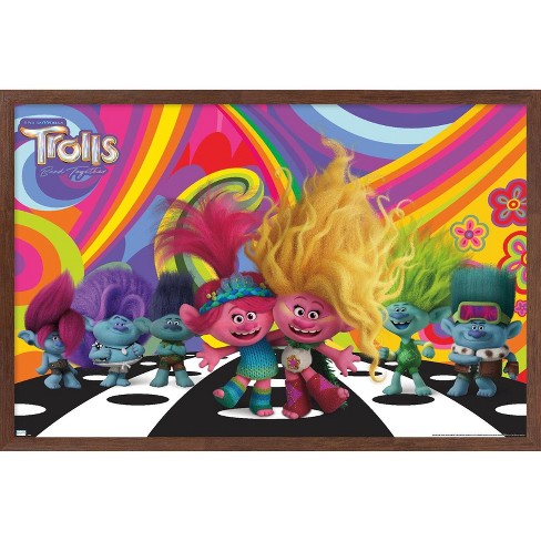 Trends International Trolls: Band Together - Universe Framed Wall ...