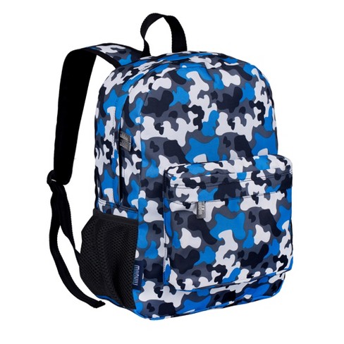 Wildkin 16-inch Kids Elementary School And Travel Backpack (blue Camo ...