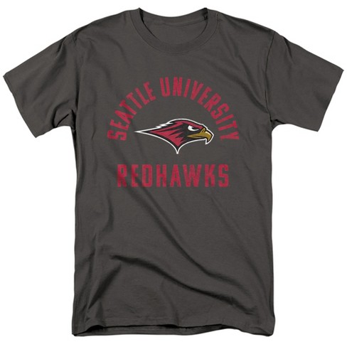 Seattle University Official Redhawks Logo Adult T-shirt, Charcoal ...