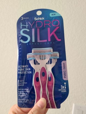 Schick Women's Hydro Silk Pubic Disposable Razor - Trial Size - 3ct ...