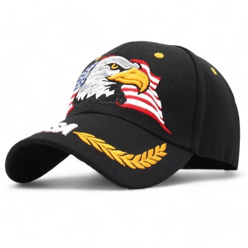 Alilang Embroidered American Eagle Baseball Cap With Patriotic Flag ...