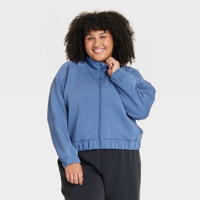 Women's Airy Sleek Full Zip Jacket - All In Motion™ Blue 3x : Target