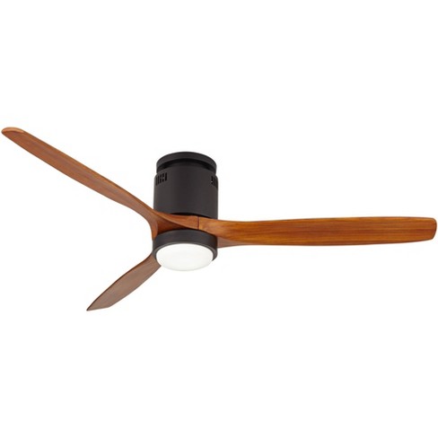 52" Casa Vieja Modern 3 Blade Hugger Ceiling Fan With Dimmable Led ...