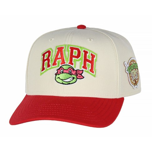 Nickelodeon Mens' Teenage Mutant Ninja Turtles Embroidered Snapback Hat (raph) Beige : Target