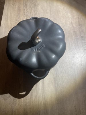 Staub Ceramic 16-oz Petite Pumpkin Cocotte - Matte Black : Target