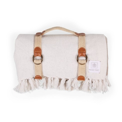 Picnic Time 70"x60" Montecito Outdoor Picnic Blanket With Harness ...