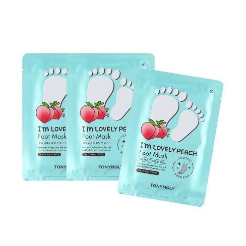 Tonymoly I'm Lovely Peach Foot Mask - 3pk : Target