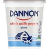 Dannon Whole Milk Non-gmo Project Verified Plain Yogurt - 32oz Tub : Target