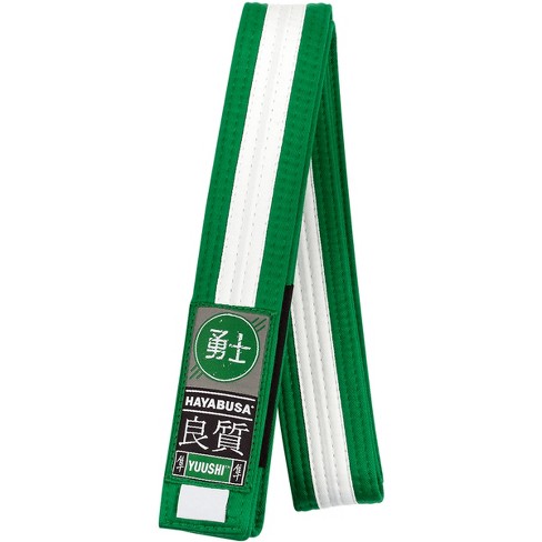 Hayabusa Youth Jiu-jitsu Belt - Green/white : Target