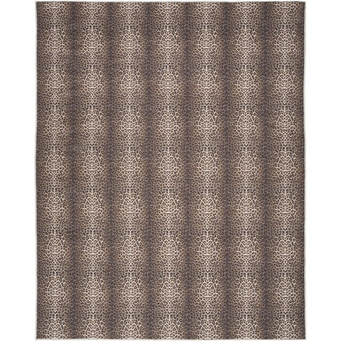 Nourison Washables Leopard Modern Indoor Non-skid Area Rug Leopard 8' X ...