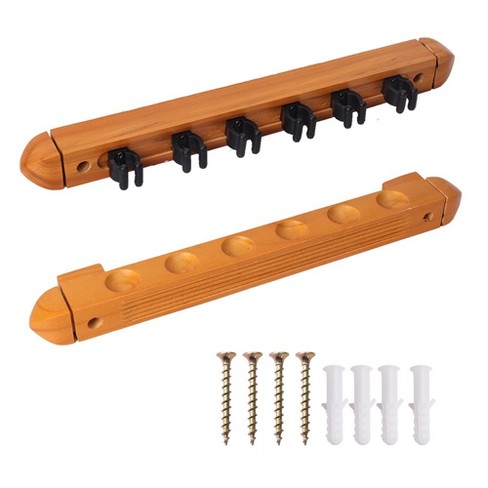 2-piece Cue Wall Rack For 6 Pool Cue - Oak : Target