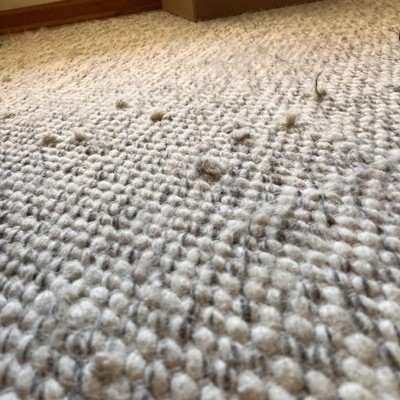 2'3"x7' Chunky Knit Wool Woven Rug Gray - Project 62™ : Target