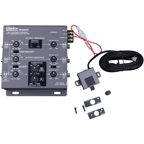 Clarion 3-way Electronic Crossover W/remote Subwoofer Level Control W ...
