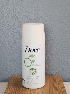 Dove Beauty 0% Aluminum Mini Deodorant Spray - Cucumber & Green Tea ...