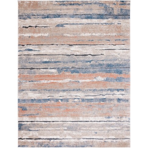 Coppertone Cpn351 Power Loomed Area Rug - Ivory/navy - 9'x12 ...