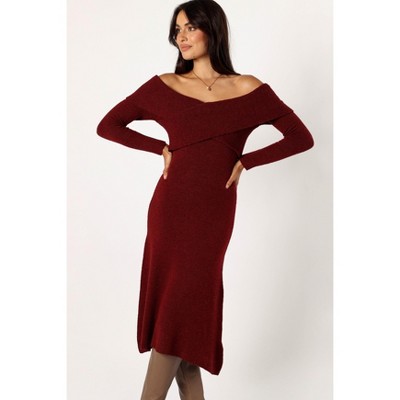Petal And Pup Womens Deena Off Shoulder Midi Dress : Target