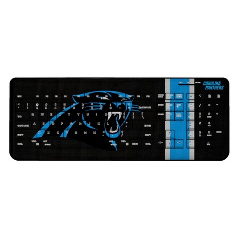 Keyscaper Carolina Panthers Stripe Wireless Usb Keyboard : Target