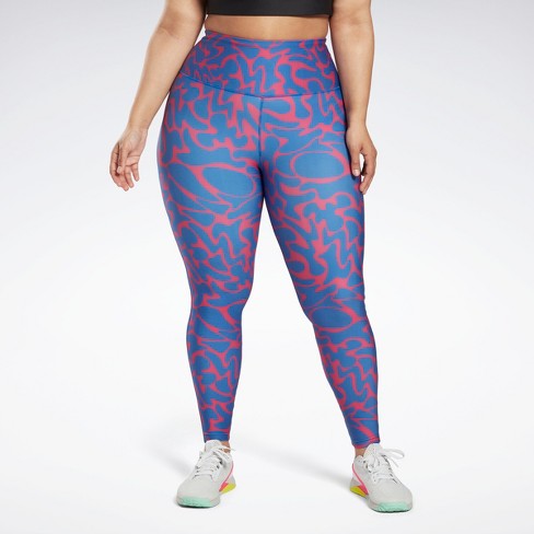 Reebok Workout Ready Printed Leggings (plus Size) Womens Athletic ...