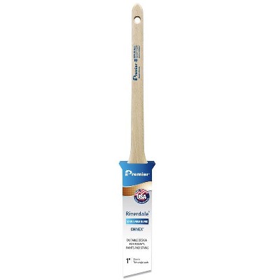 Premier Riverdale 1 in. Extra Stiff Thin Angle Paint Brush (Case of 6 ...