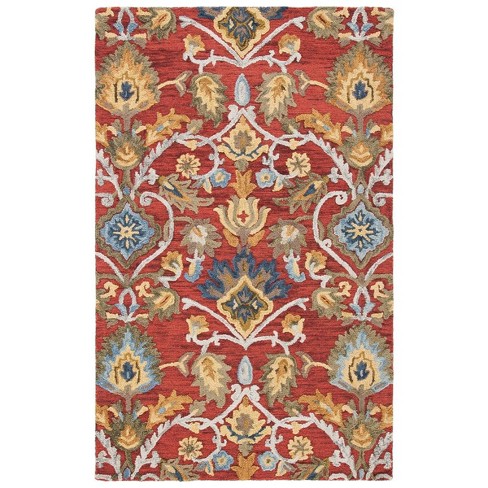 Blossom Blm402 Hand Tufted Area Rug - Red/multi - 4'x6' - Safavieh ...