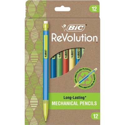 Bic Revolution Mechanical Pencil, Recycled Plastic, 0.7mm Point, Black ...