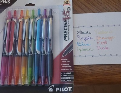 Precise V5 Rt 8pk Rollerball Pen Extra Fine Multicolored Ink : Target