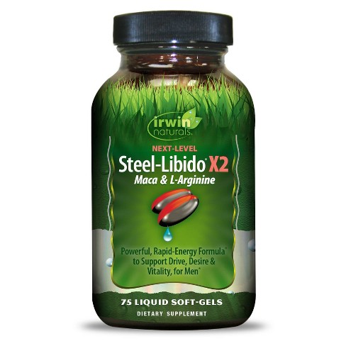 Irwin Naturals Next Level Steel Libido X2 Dietary Supplements Softgels ...