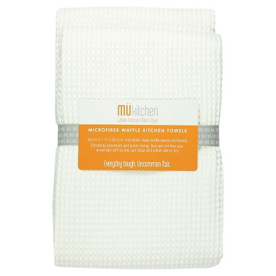 4pk Kitchen Towel White/black - Mu Kitchen : Target