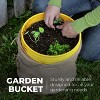 EconoHome 5-Gallon Yellow Heavy-Duty Bucket Pail with Lid, 90 MIL ...