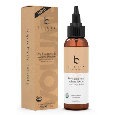 Beauty By Earth Organic Dry Shampoo - Light : Target