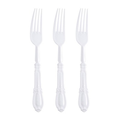 Smarty Had A Party White Plastic Disposable Forks (1000 Forks) : Target