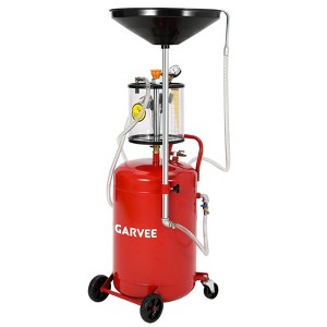 20 Gallon Vertical Metal Waste Oil Collector with Measuring Cup ...