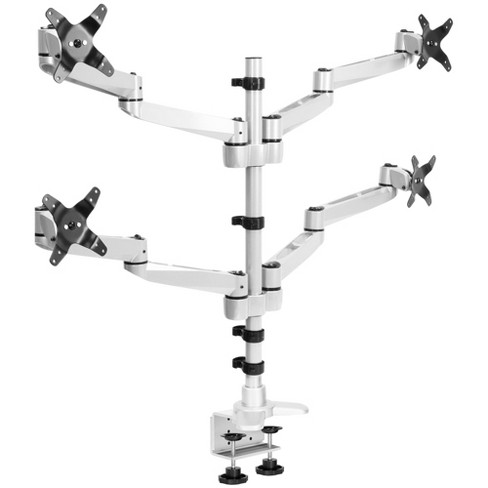 Mount-it! Quad Monitor Desk Mount With Full Motion Arms | Modular Four ...