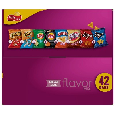 Frito Lay Flavor Mix 42ct : Target