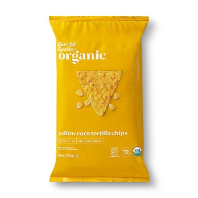 Organic Yellow Corn Tortilla Chips - 12oz - Good & Gather™ : Target