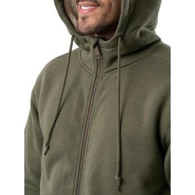 Wrangler Workwear Men's Full Zip Up Guardian Heavyweight Faux Shearling ...