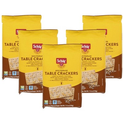 Schar Gluten Free Table Crackers - Case Of 5/7.4 Oz : Target
