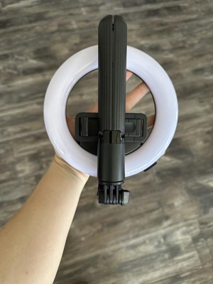 Tripod Selfie Stick With Led Ring Light - Heyday™ Black : Target