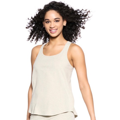 Felina Women's Organic Cotton Stretch Racerback Tank (pebble, Medium ...