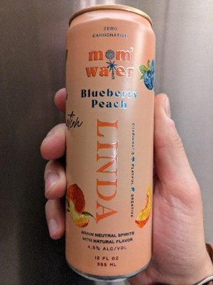 Mom Water Blueberry Peach - Linda - 4pk/12fl Oz Cans : Target