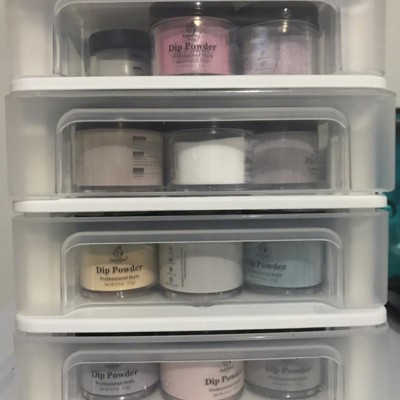 Iris 2pk 4 Drawer Desktop Organizer Compact White : Target