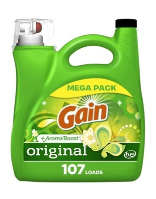 Gain + Aroma Boost Original Scent He Compatible Liquid Laundry ...